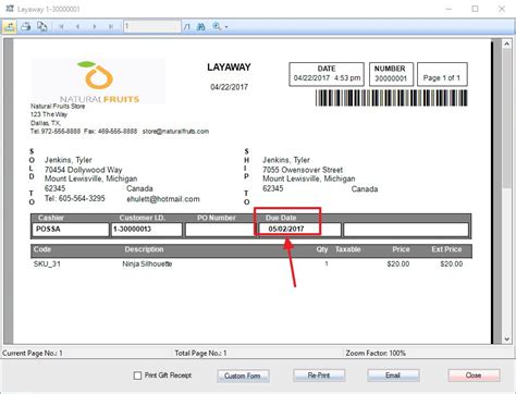 Set Layaway Expiry Due Day Woopos Support