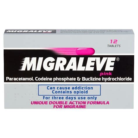 Migraleve Pink 12 Tablets Health Superdrug