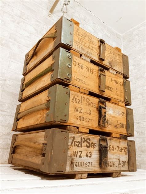 Vintage Wooden Industrial Boxes 4 Industrial Steel Catawiki