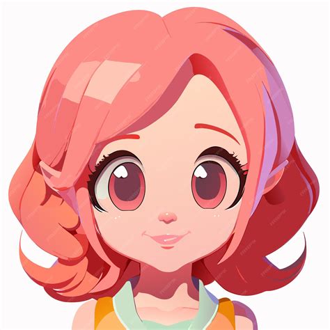 Premium Vector Cute Girl Cartoon Character Vector Design