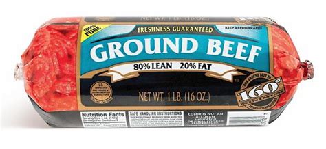 Ground Beef Roll 80 Lean 20 Fat Hy Vee Aisles Online Grocery Shopping