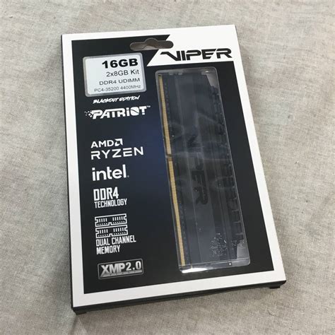 動作未確認 Patriot Memory Blackout Series DDR4 4400MHz PC4-35200 16GB 8GB x ...