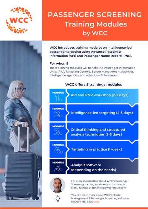 Passenger Targeting Training Modules By Wcc Wcc Group