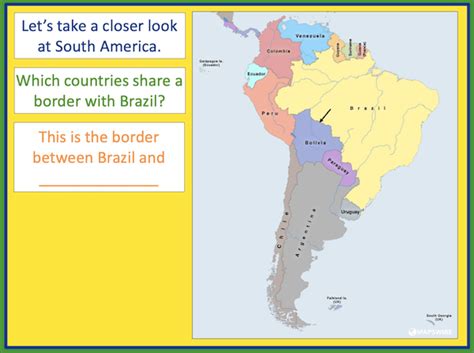 Identifying The Countries And Capitals Of South America Teach It Forward
