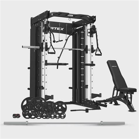Cortex Sm 26 6 In 1 Power Rack With Dual Stack Smith And Cable Machine