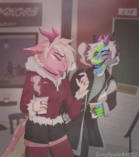 My Two Aro Ace Characters Getting Hot Chocolate Evelyn Burnt Her
