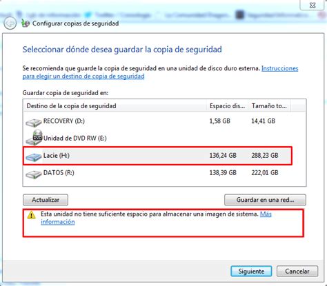 1gb De Información Hacer Backup De Tus Datos En Win7