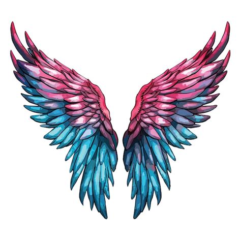 Asas De Anjo Vetor Premium