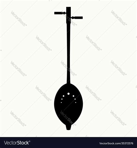 Topshur Two Stringed Lute Homemade Musical Vector Image