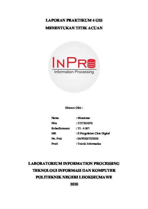 Laporan Praktikum 4 GIS Muammar PDFCOFFEE COM