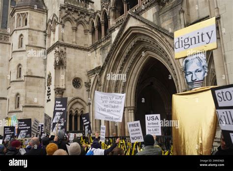 Crowds Of Supporters And Media Turned Up Outside The Royal Court Of