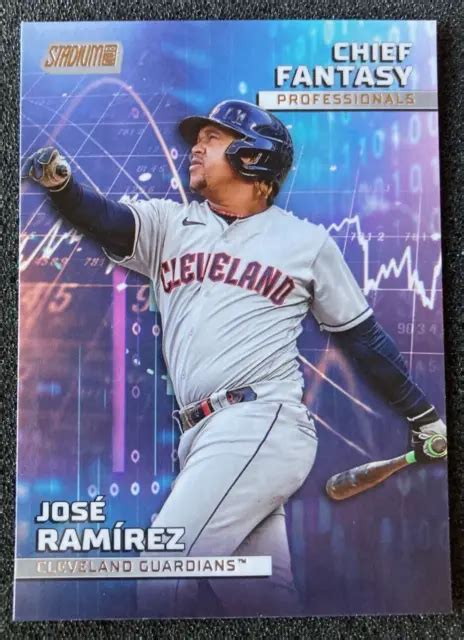 2023 Stadium Club Cfpro 14 Jose Ramirez Chief Fantasy Professional