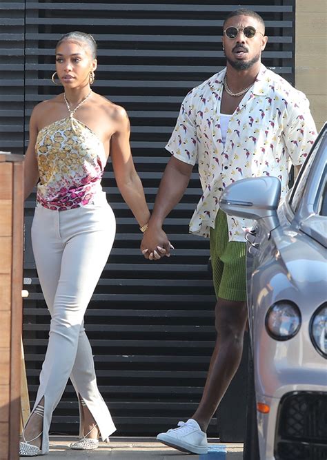 Michael B Jordan And Lori Harvey Hold Hands On Lunch Date Photo Hollywood Life