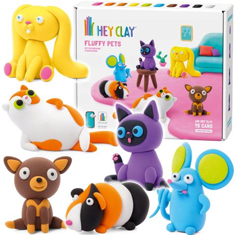 Hey Clay Fluffy Pets Puchate Zwierzaki Masa Plastyczna Kolor W