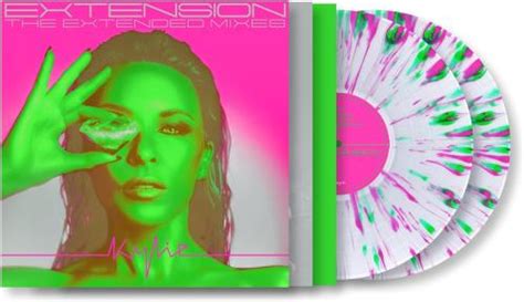 Kylie Minogue Extension The Extended Mixes Neon Pink And Green Splatter