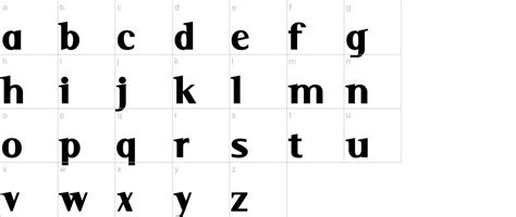 serif black font