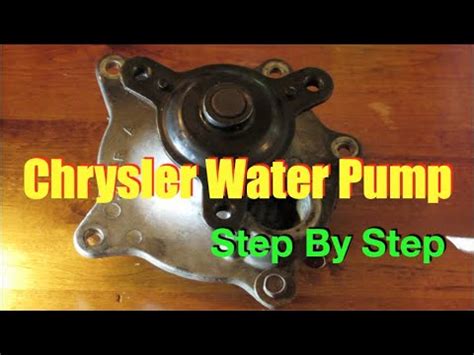 Water Pump Fiasco 2006 Chrysler Town And Country Youtube