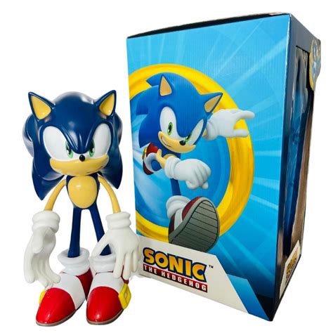 Boneco Super Sonic Licenciado Grande Articulado de Vinil Colecionável