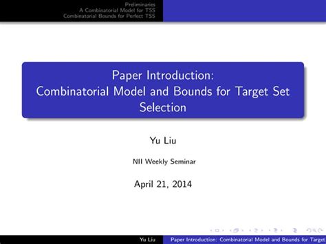 paper introduction combinatorial model and bounds for target set