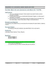 COSC 1701A M N Computer Applications W22 Assignment 3 Part 2v02 1 Pdf