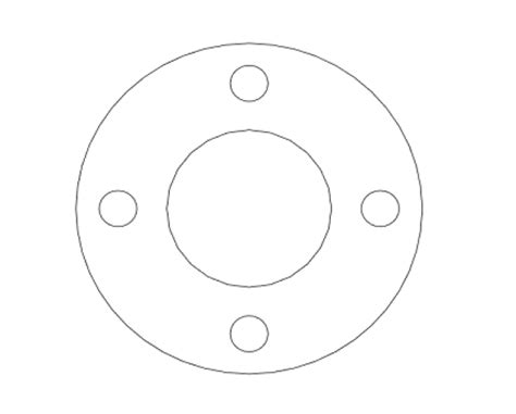 Hta Backing Rings Pn16 White 4 Holes Bimwarehouse