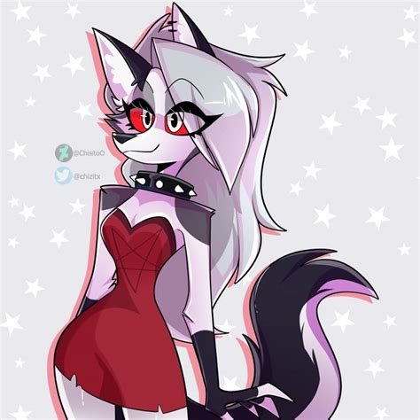 Loona With Dress By Chizitx Loona Helluva Boss Furry Art Cute Drawings Character Art