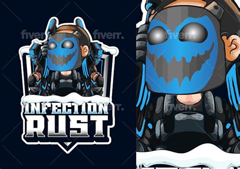 Do Unique Rust Server Logo Design Discord Icon With Panels Overlays