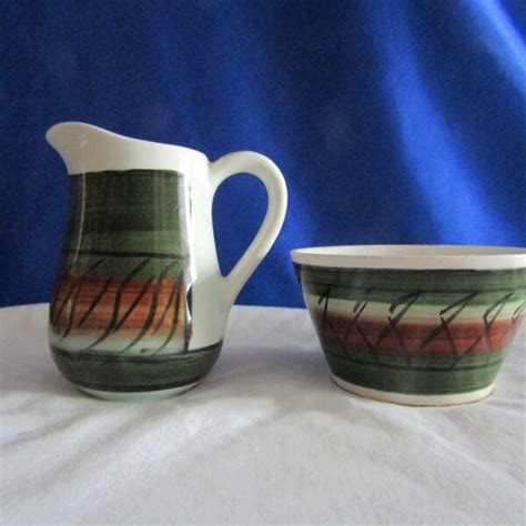 Pottery Milk Jug Etsy