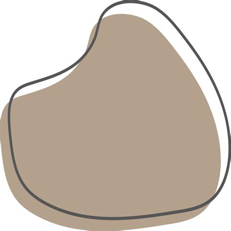 Set Of Abstract Organic Blob Shape Elements With Line 7189008 Vector