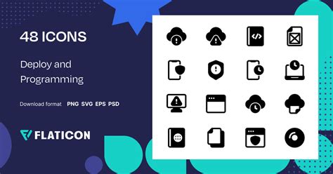 Deploy And Programming Icon Pack Mixed 48 Svg Icons