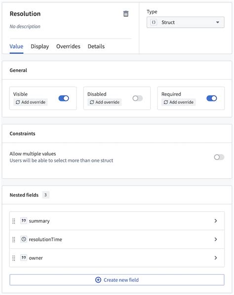 Action Types • Actions On Structs • Palantir