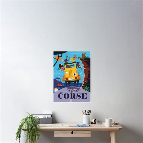 La Corse Poster Poster For Sale By Gagodel Redbubble