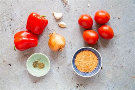 Roasted Red Pepper Tomato And Lentil Soup Helens Fuss Free Flavours