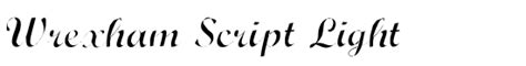 wrexham script light font