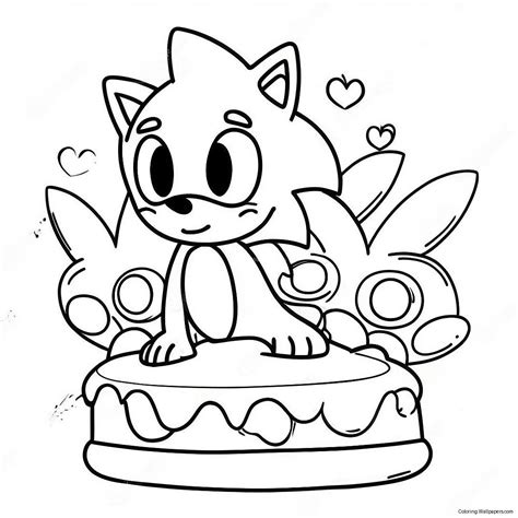 Sonic Coloring Pages Happy Birthday
