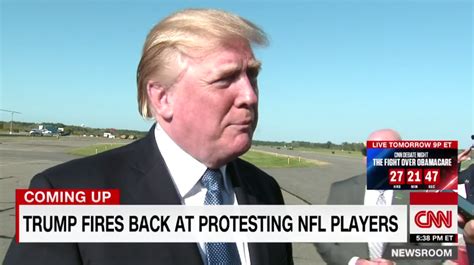Video President Trump Responds To Nfl Players Kneeling The Spun