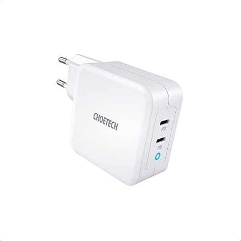 Choetech W Usb C Dual Gan Charger White Daraz Com Np