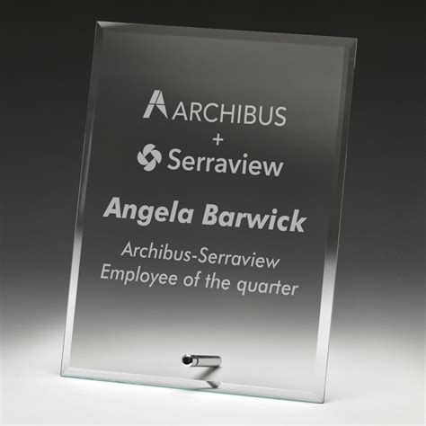 Clear Glass Plaque Trophylink