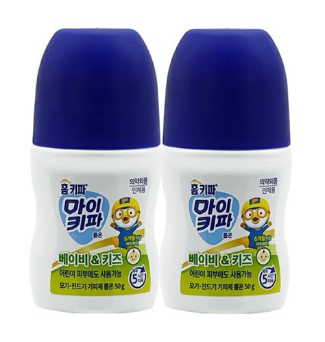 마이키파 롤온 50gx2개 진드기 해충 기피제 모기 유아 아기 어린이 모기기피제 티몬