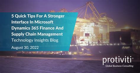 Thomas Moon On Linkedin 5 Tips For A Stronger Interface In Microsoft D365 Finance And Supply Chain…