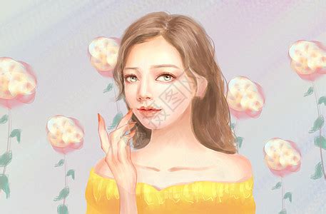 美妆女孩插画图片下载 正版图片400226657 摄图网
