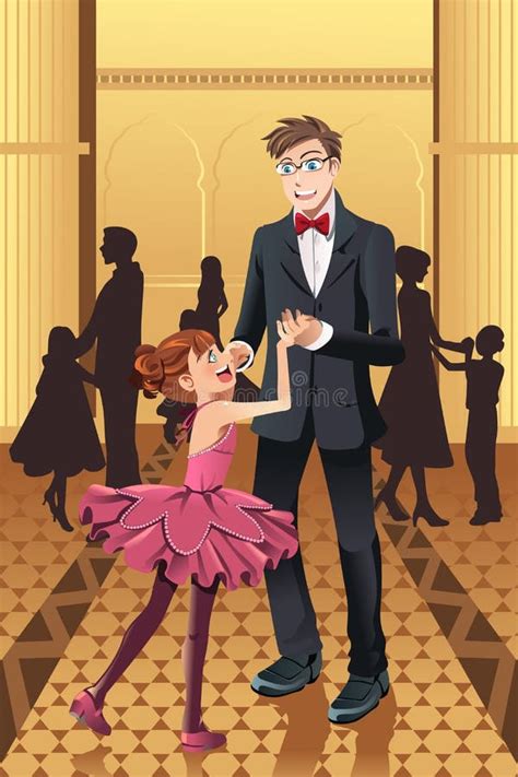 Father Daughter Dancing Stock Illustrations 531 Father Daughter