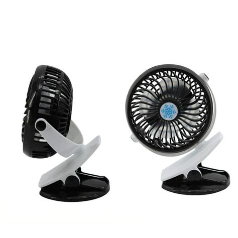 Injueey Mini Ventilador Portátil Ventilador De Clip De Rotación De 360