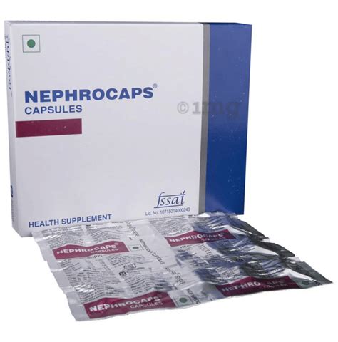 Nephrocaps Capsule Buy Strip Of 15 0 Capsules At Best Price In India 1mg