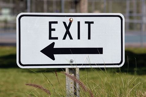 HD Wallpaper Exit Signage Pointing At Right Side Arrow Communication Direction Wallpaper Flare