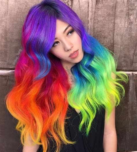 Rainbow Unicorn By Guy Tang Rainbow Hair Color Hair Color Crazy Hair