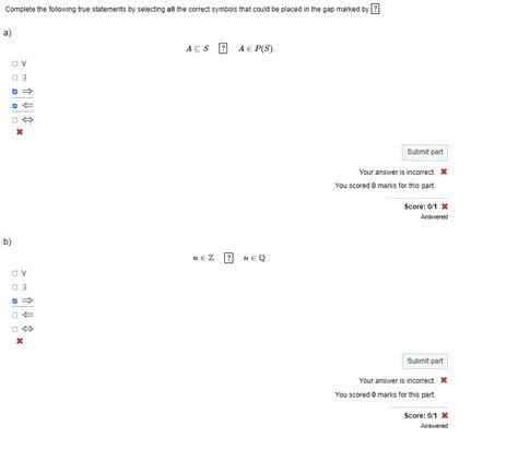 Solved Complete The Following True Statements By Selecting