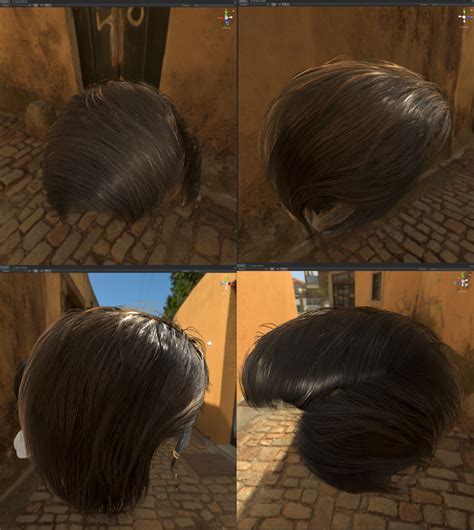 Artstation Experimental Hair Shader For Mobile Games Hair Mobile