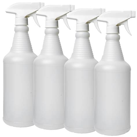 32 Oz Plastic Trigger Spray Bottles Chemical Resistant Heavy Duty
