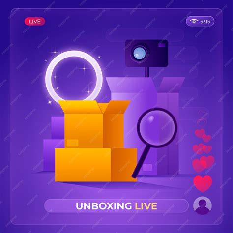 Premium Vector Realistic Unboxing Illustration